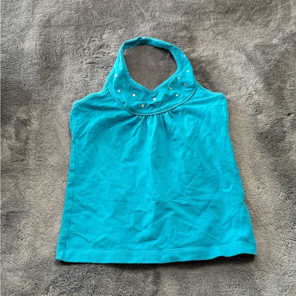 Place | Shirts & Tops | Place Turquoise Tank Top With Embellished ...
